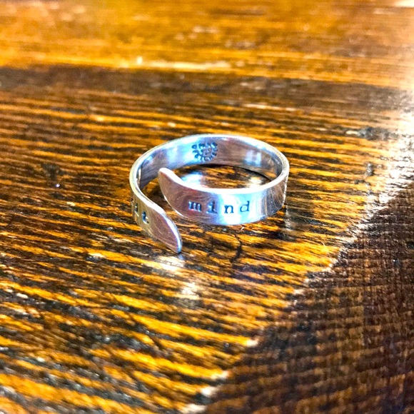 Jewelry | 925 Sterling Silver Mind Body Spirit Adjustable Ring | Poshmark